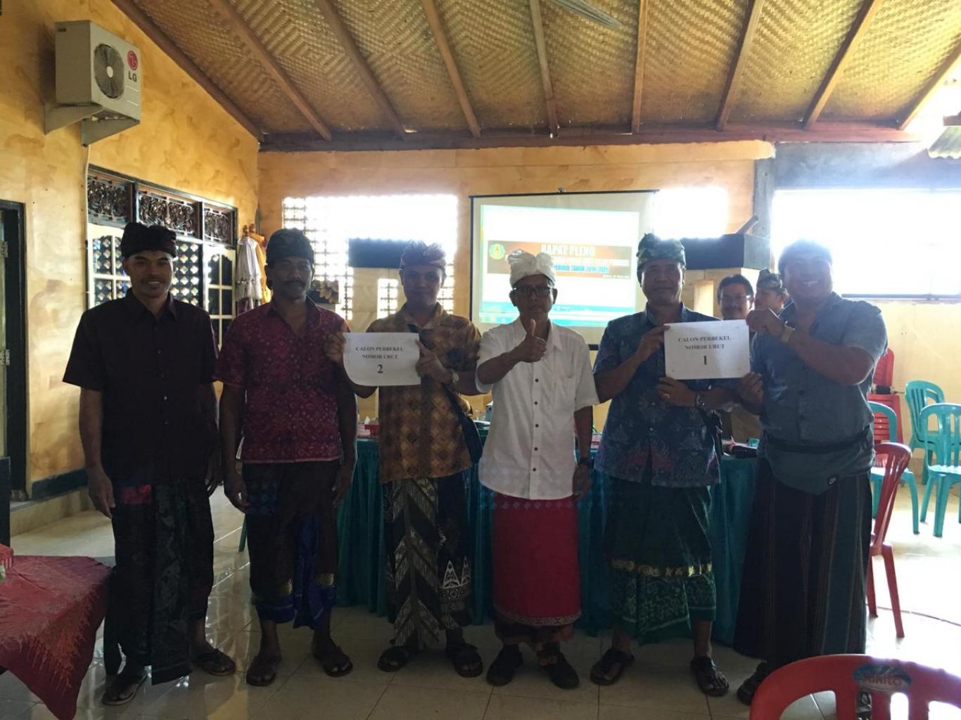 Rapat Pleno Terbuka Penetapan dan Pengundian Nomor Urut Calon Perbekel ...